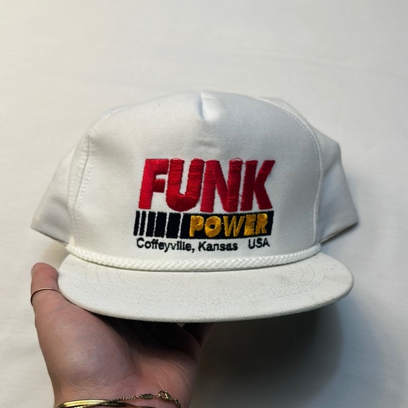Accessories | Vintage Funk Power White Cap | Poshmark